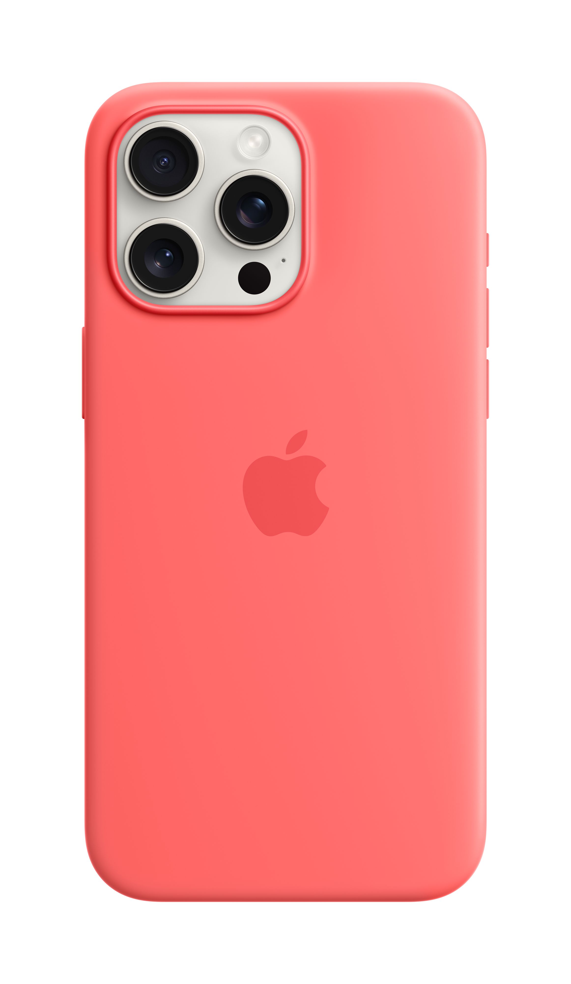 Маска Apple за iPhone 15 Pro Max Silicone Case со MagSafe, Guava ...