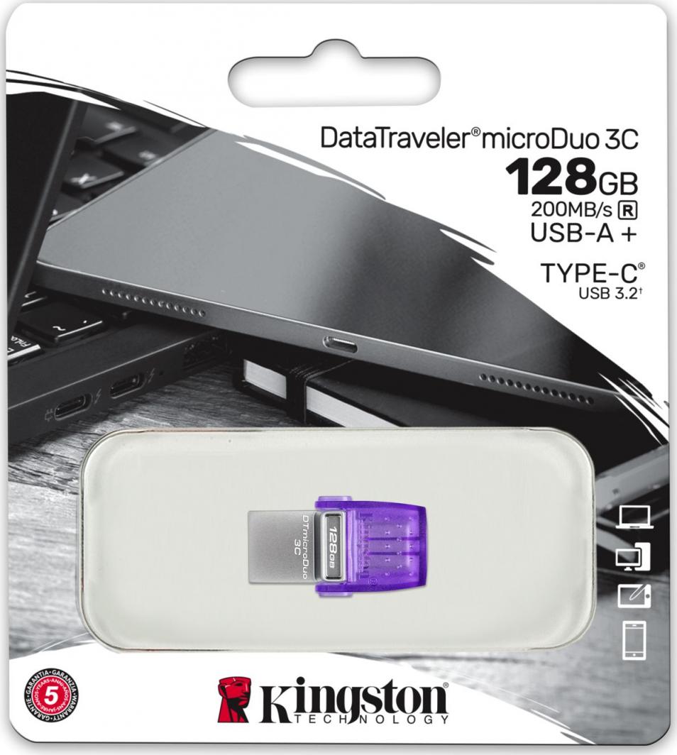 USB Kingston DataTraveler microDuo 3C Gen3, 128GB | Gjirafa50
