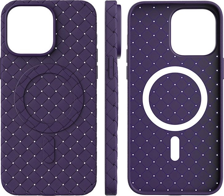 Kapak MagSafe iPhone 15 Pro Max, material i endur, TPU, blu e erret ...