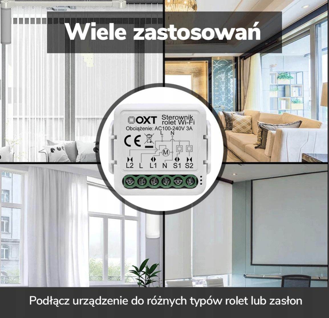 Kontrollues roletash Tuya OXT T227, WiFi, 230V, i bardhe | Gjirafa50