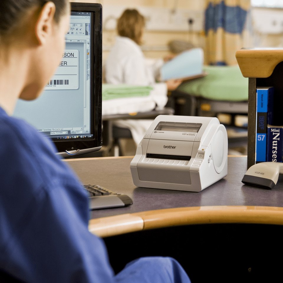 Printer etiketa Brother TD-4100N, direct thermal, 300 x 300 dpi, i ...