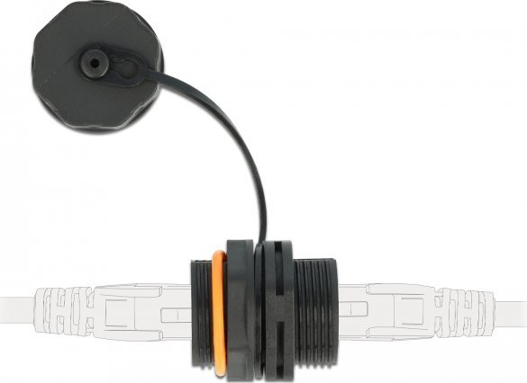 Konektor kablli rrjeti Delock 86694, RJ45 Cat.6A, IP68, i zi | Gjirafa50
